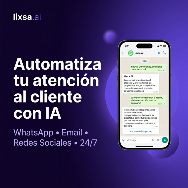IA de Atención al Cliente WhatsApp | Lixsa.ai